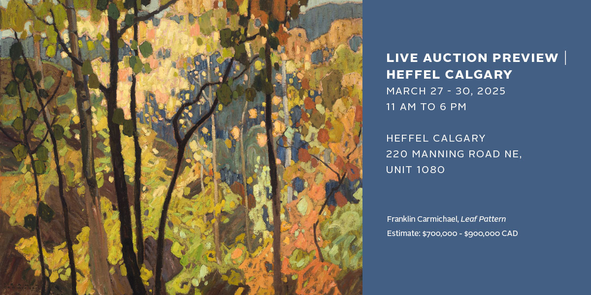 Heffel | Canada's National Fine Art Auction House. Vancouver, Calgary ...